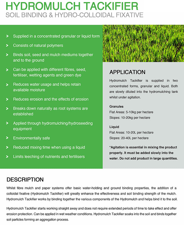 Hydromulch Tackifier – Krypton International Resources Inc